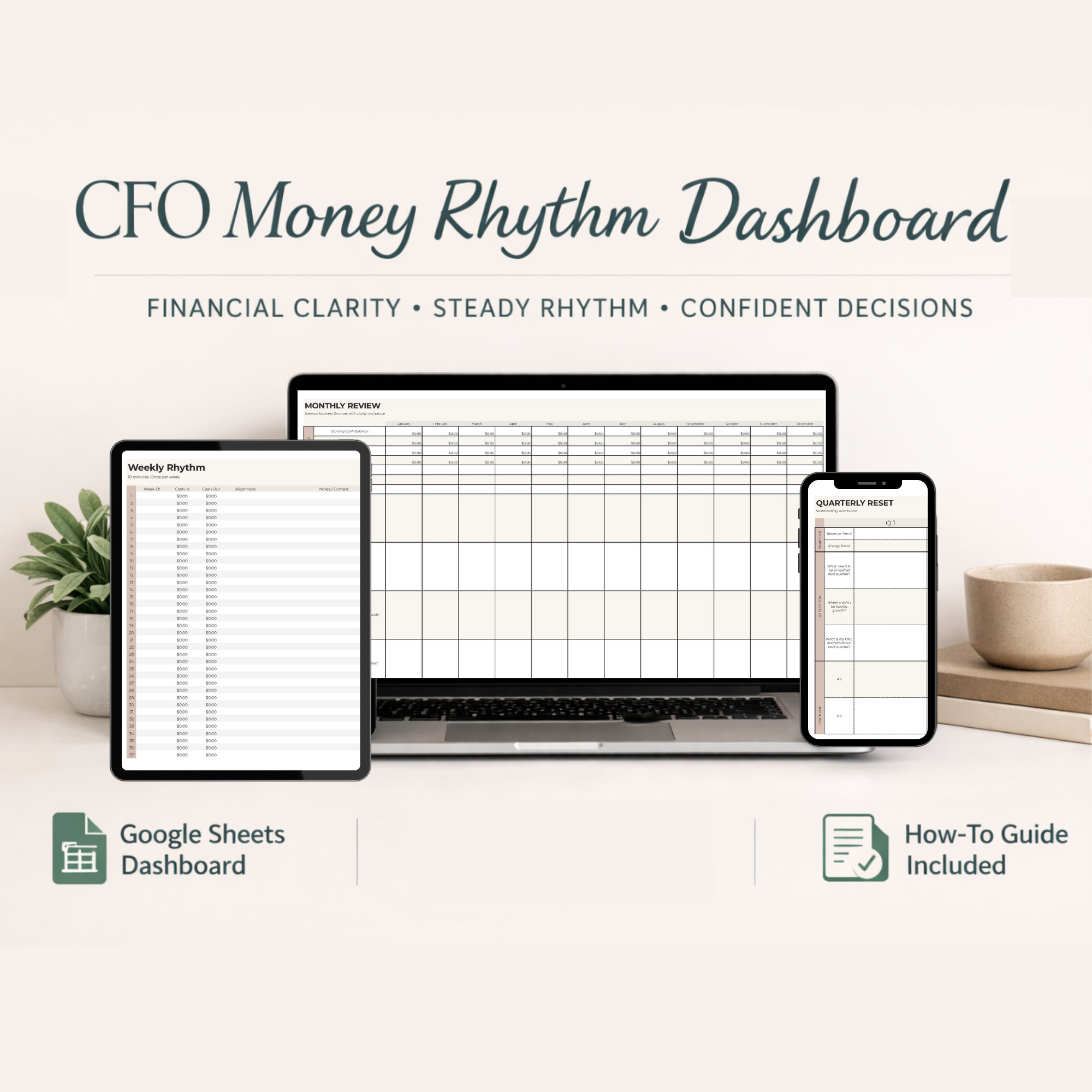 CFO Money Rhythm Dashboard - Improve Financial Wellness